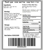 Versatile peach gum herbal mix