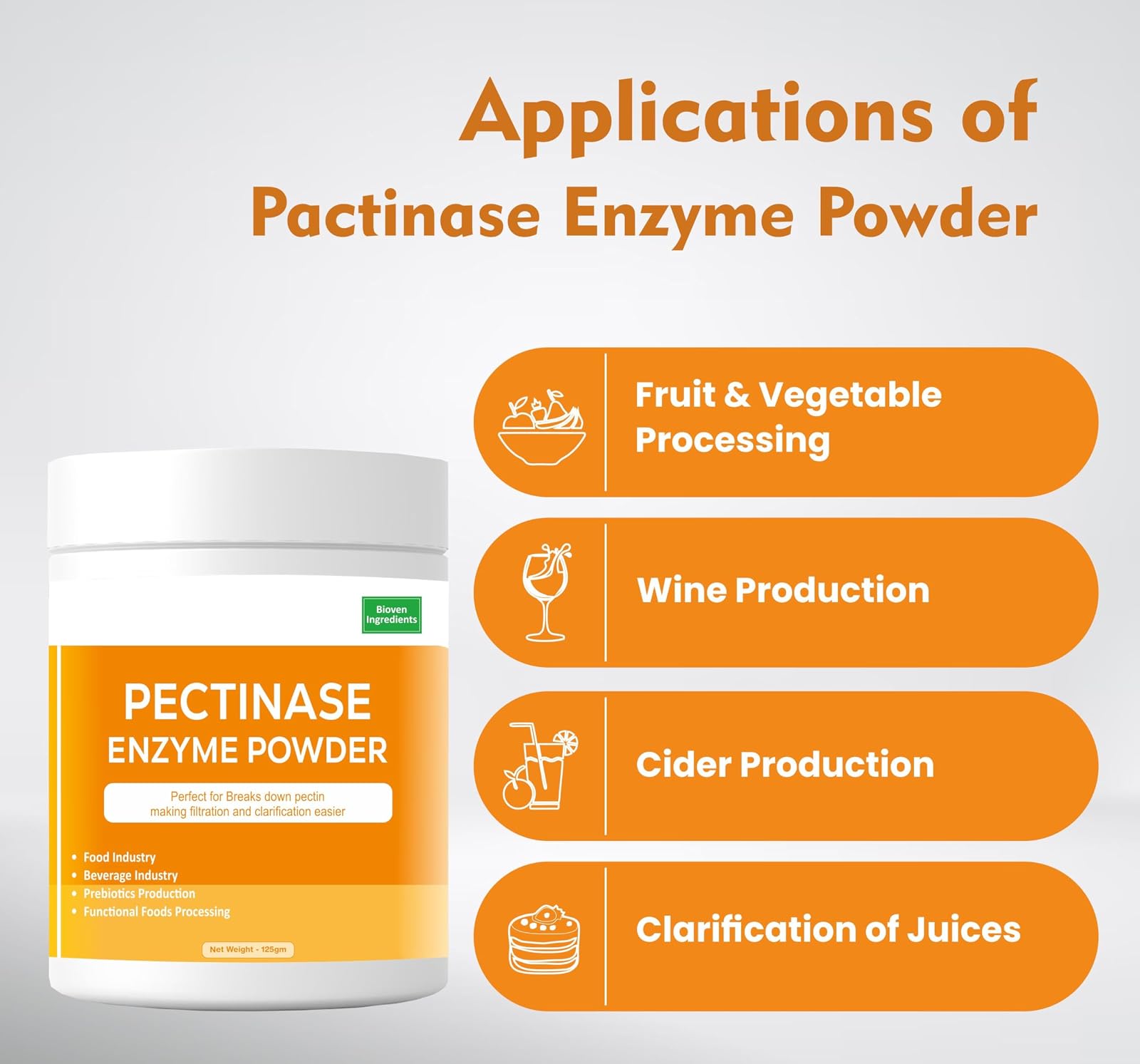 versatile pectinase for food applications