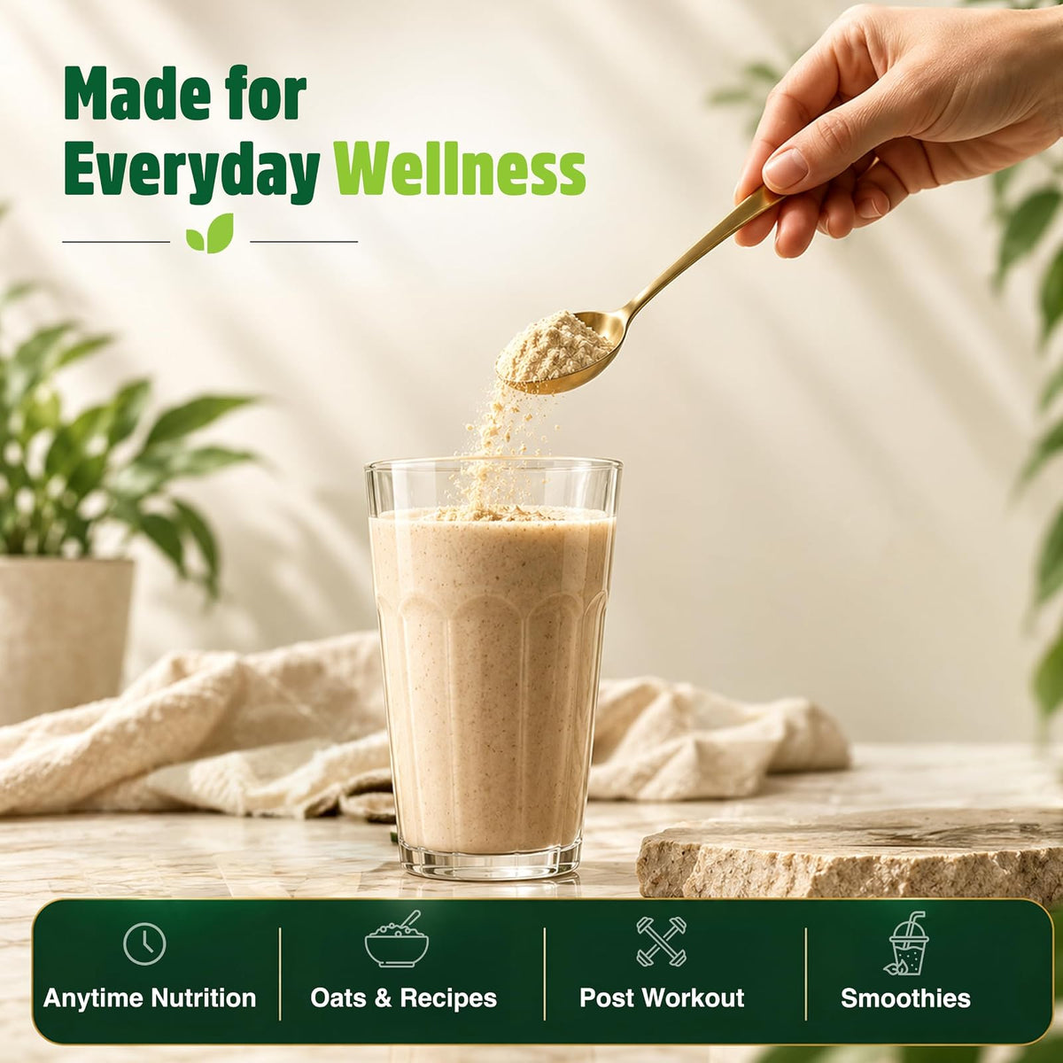 Versatile protein powder for healthy recipes