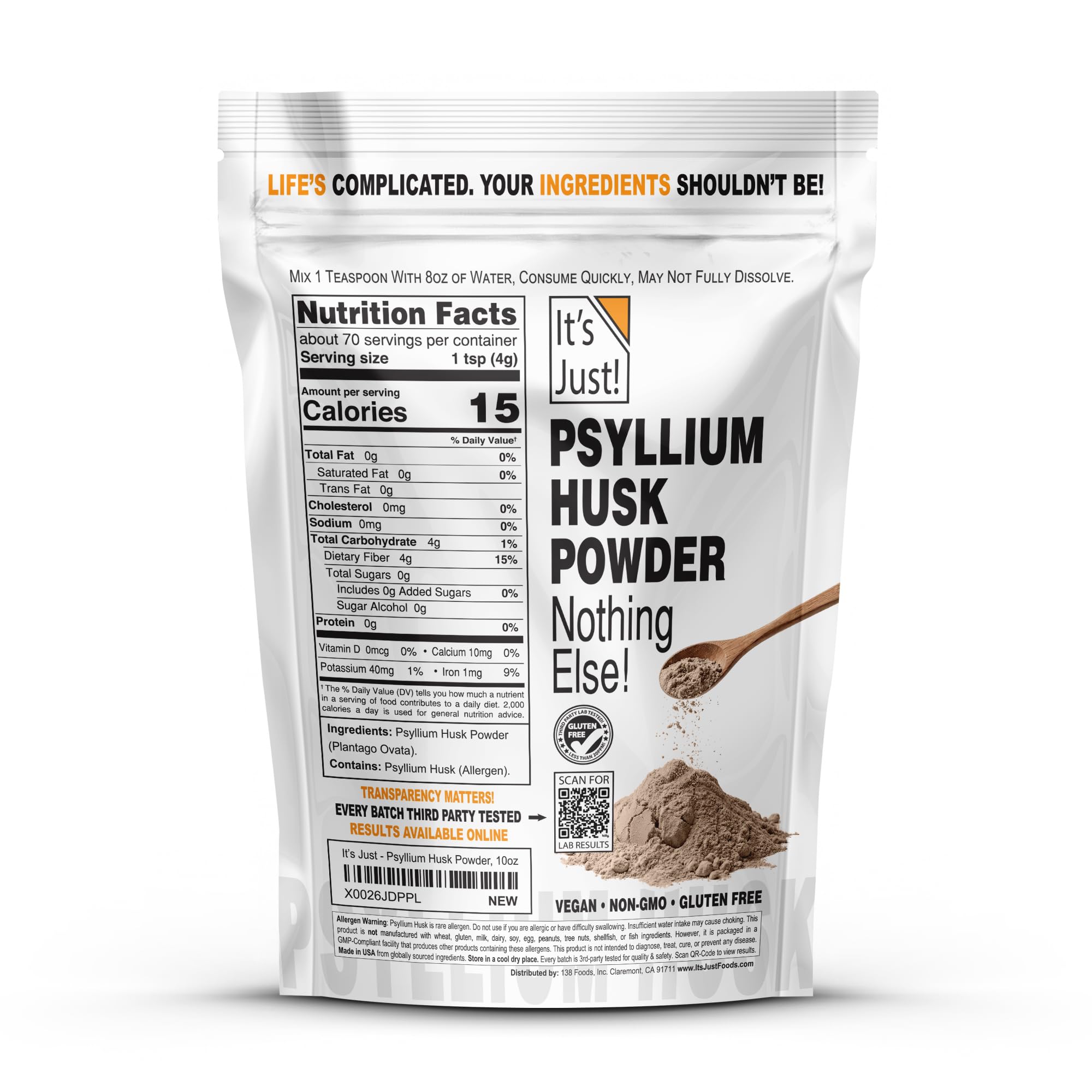 Versatile psyllium for baking recipes