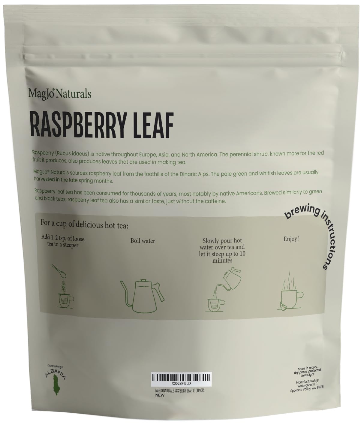 versatile red raspberry leaf for brewing