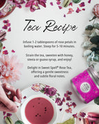Versatile rose petals for ginger tea recipes
