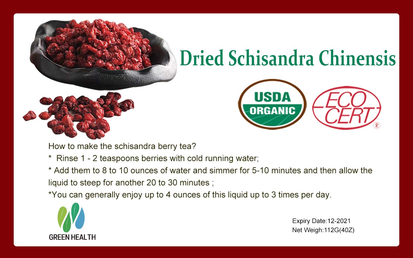 versatile schisandra berries for tea blends