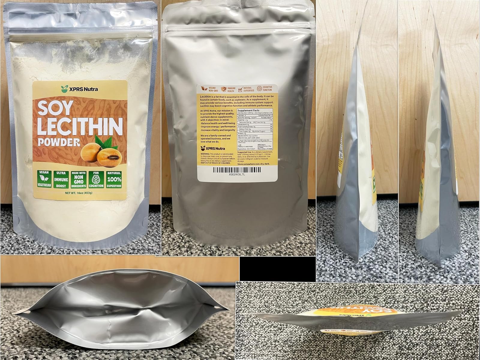 Versatile soy lecithin powder for recipes