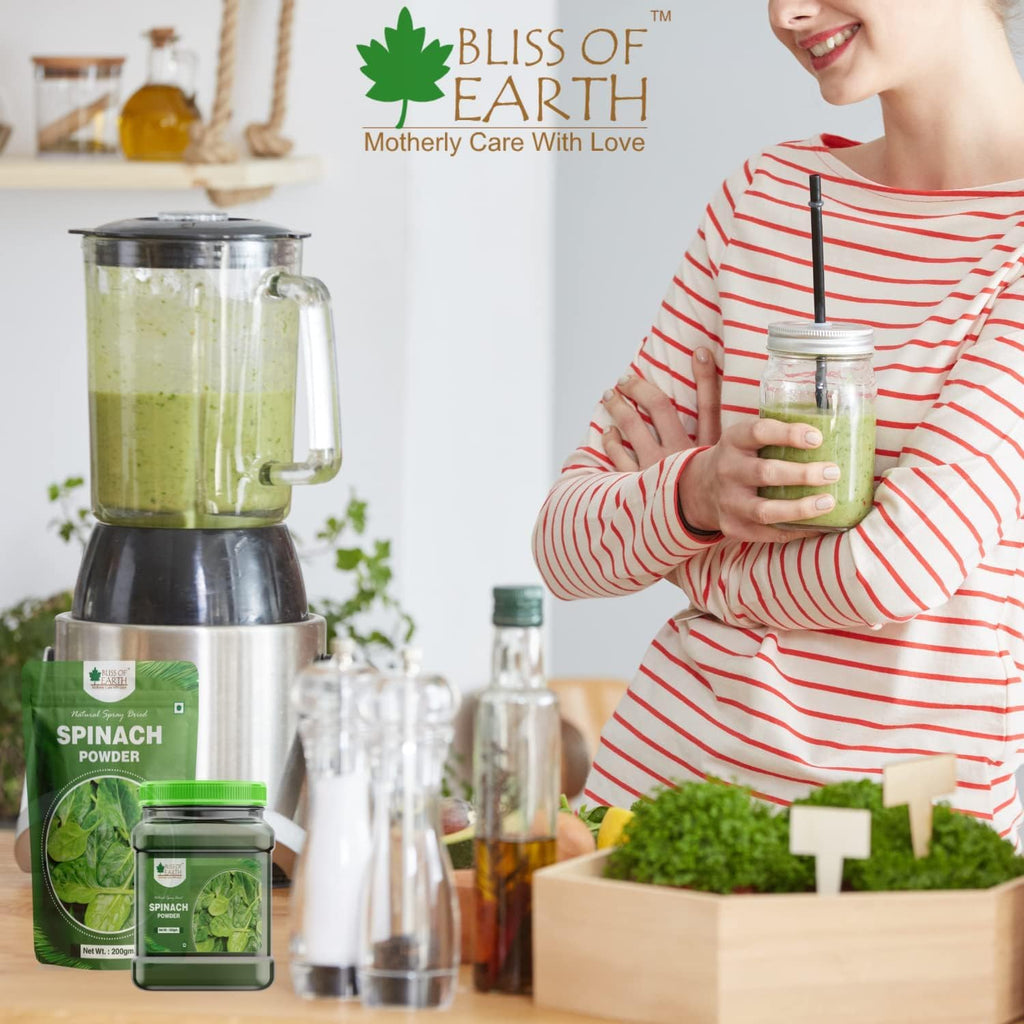 Versatile spinach powder for cooking