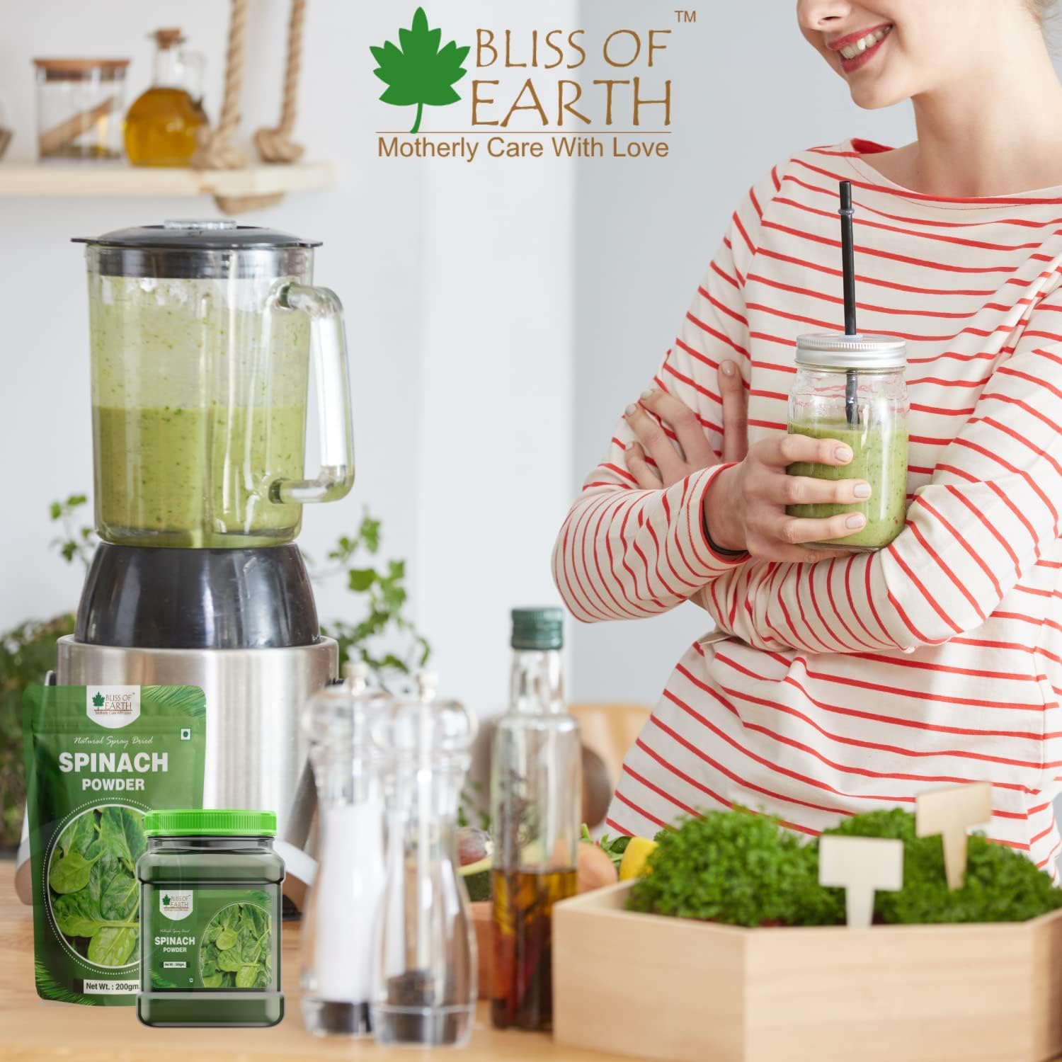 Versatile spinach powder for cooking