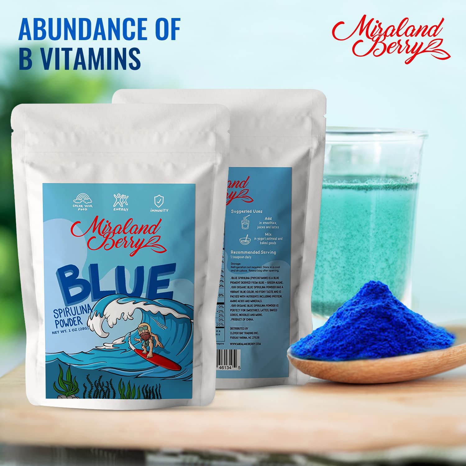 versatile spirulina for cooking and baking