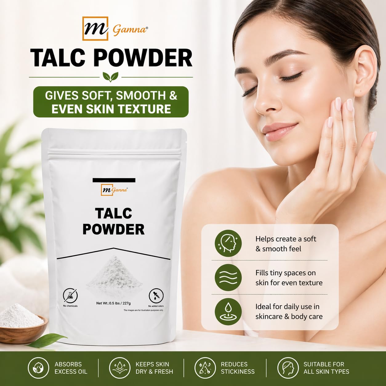 versatile talc for beauty formulations