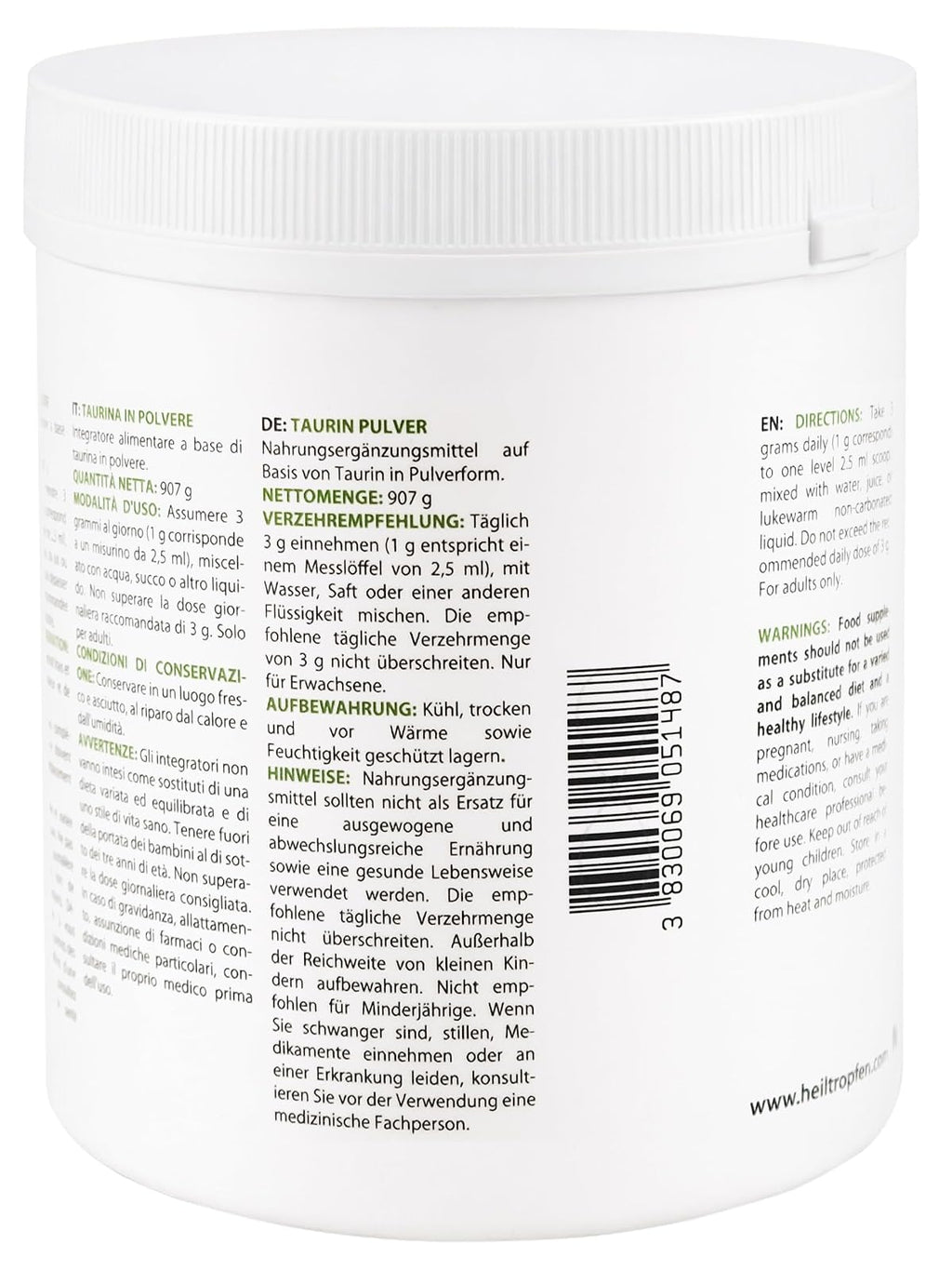versatile taurine powder for smoothies