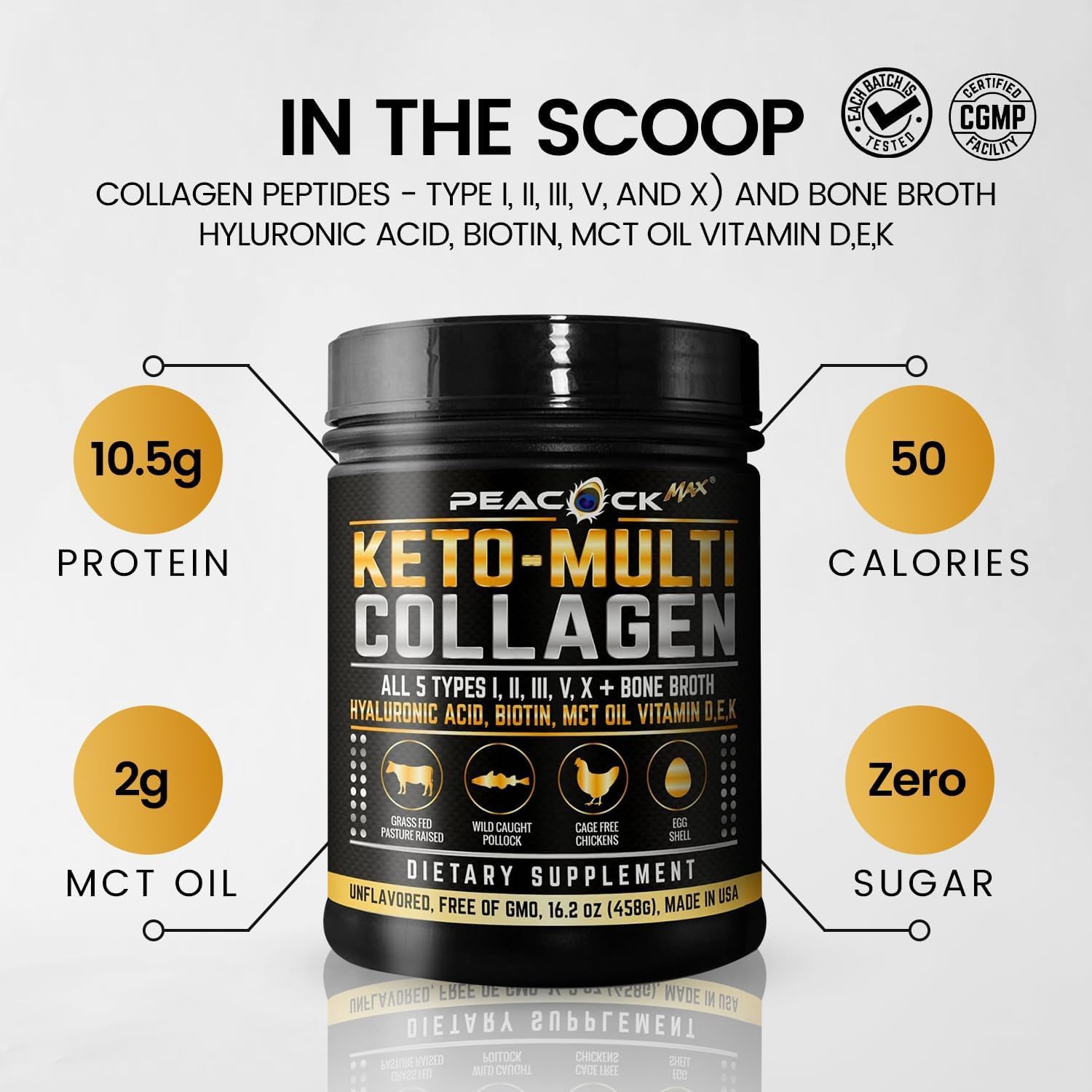 versatile unflavored collagen powder