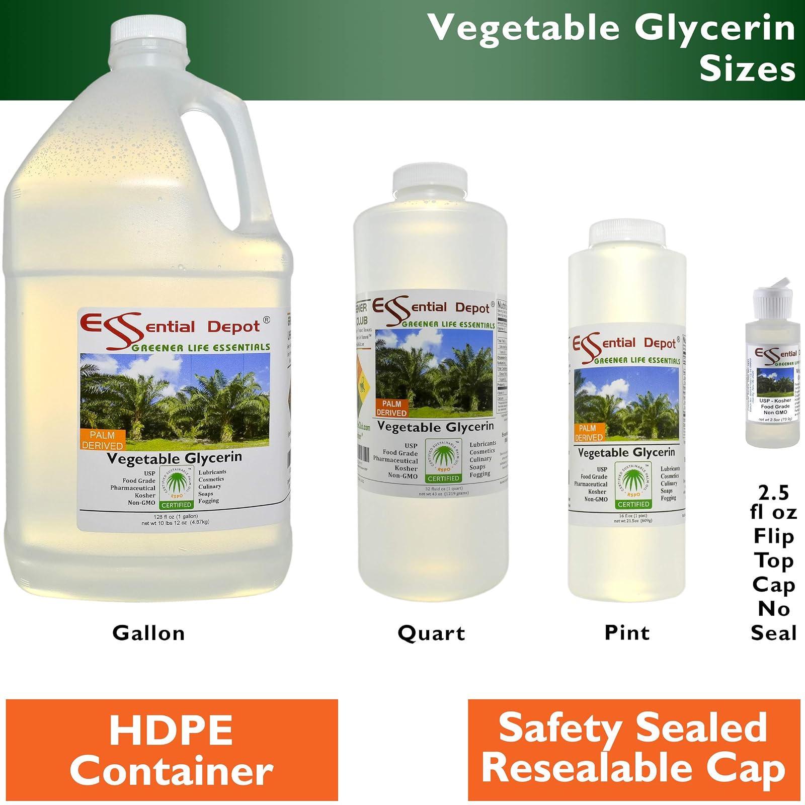 versatile vegetable glycerin for various uses