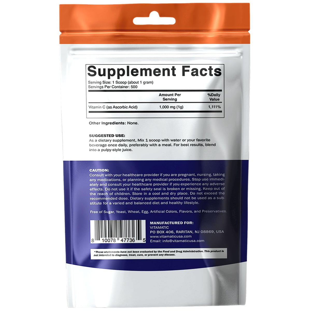 Versatile Vitamin C powder for smoothies