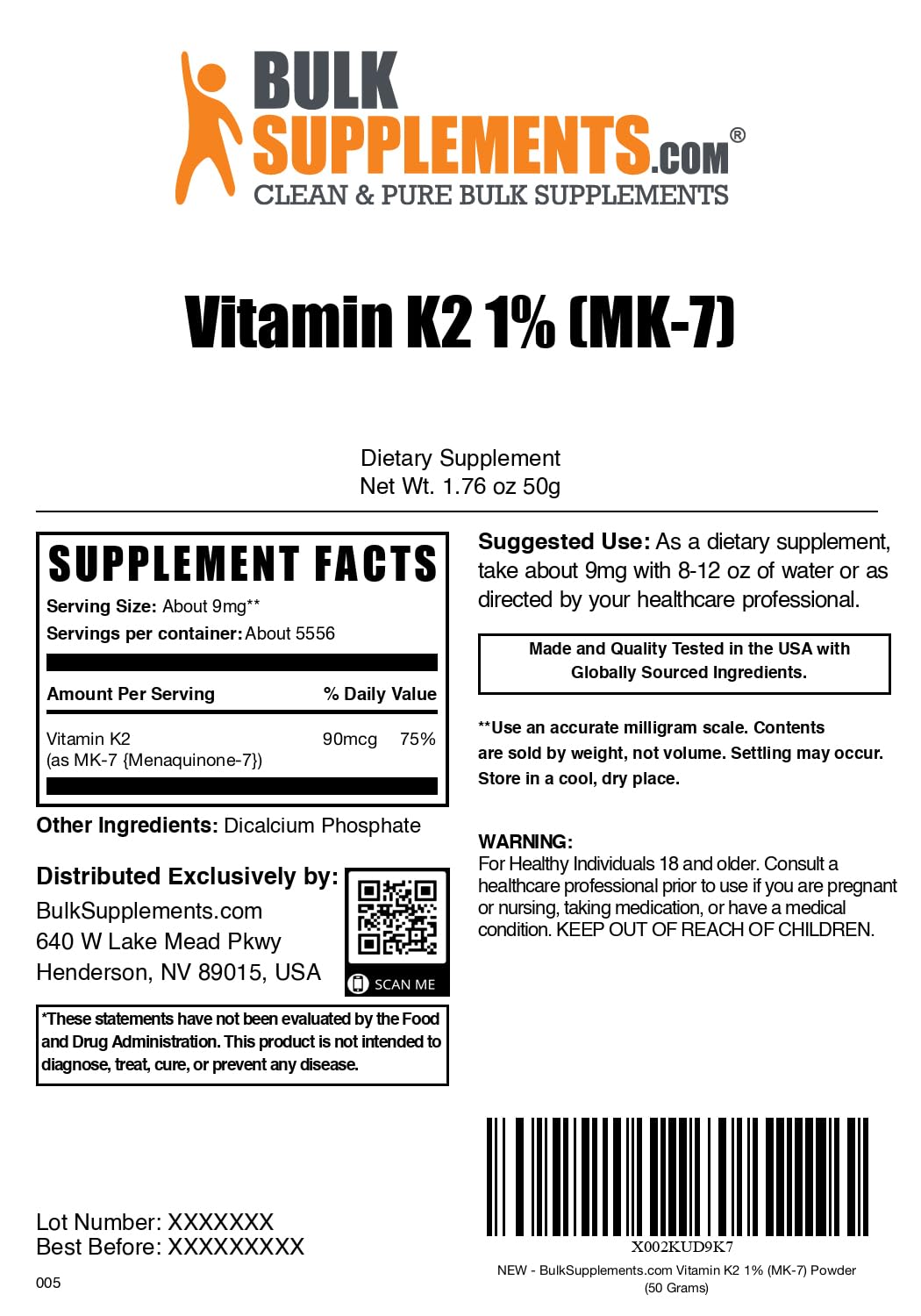 versatile vitamin k2 mk7 for recipes