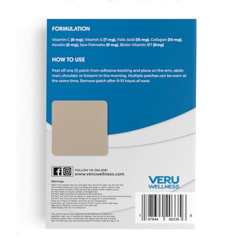 Veru Wellness biotin vitamin B7 supplement