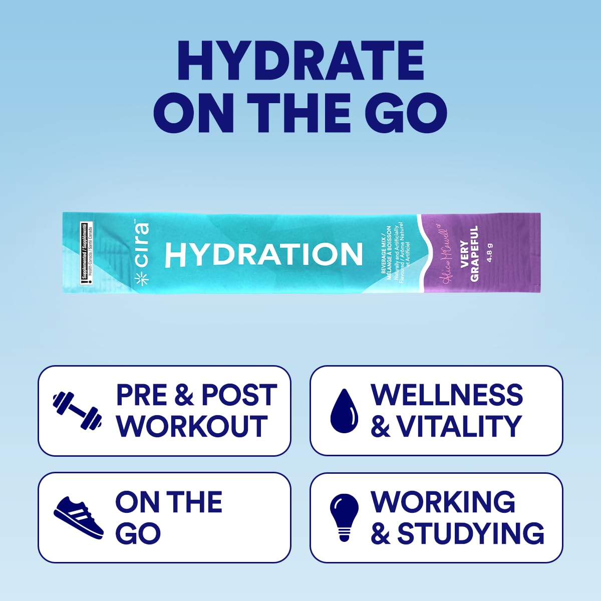 Very Grapeful electrolyte drink packets