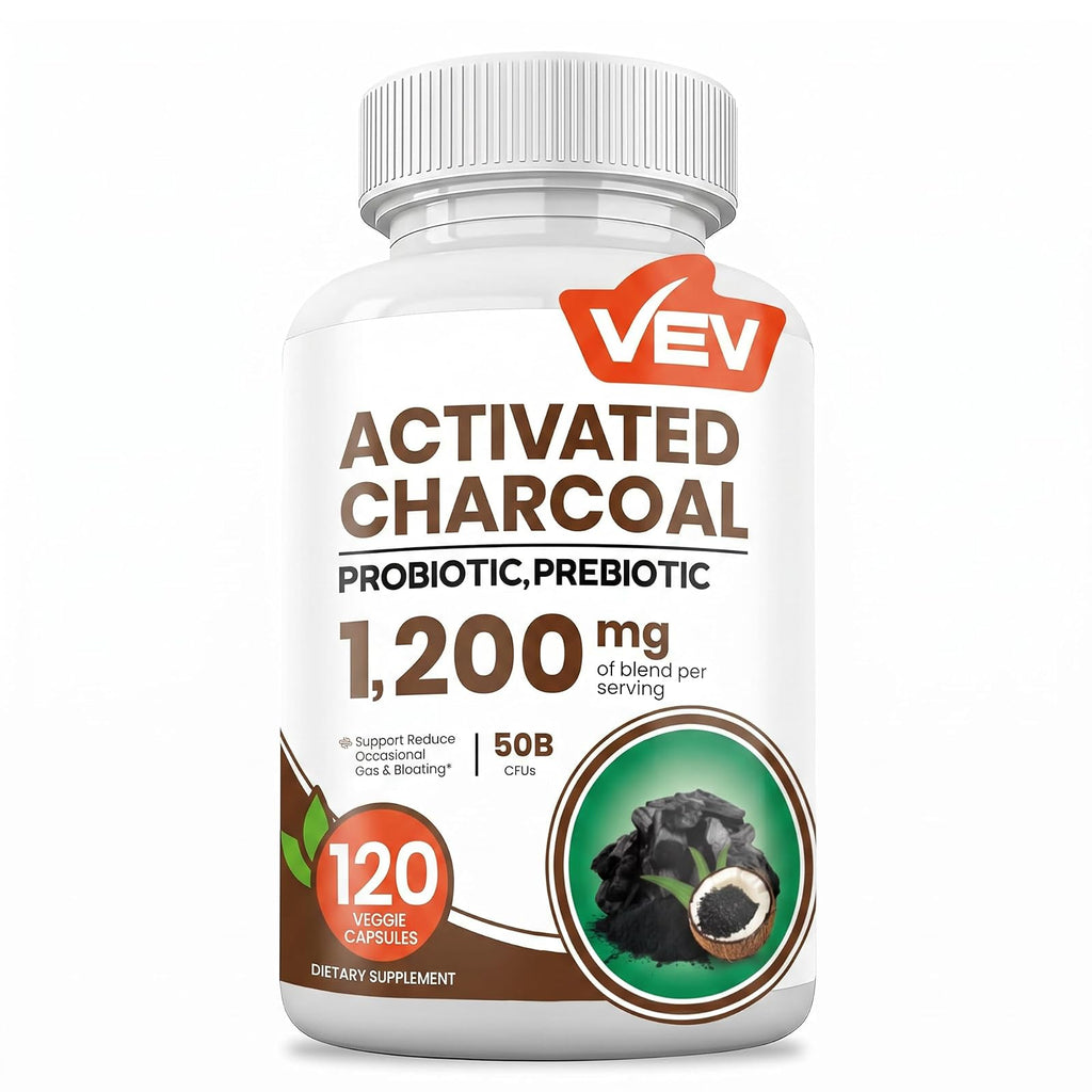 VEV activated charcoal vegan capsules