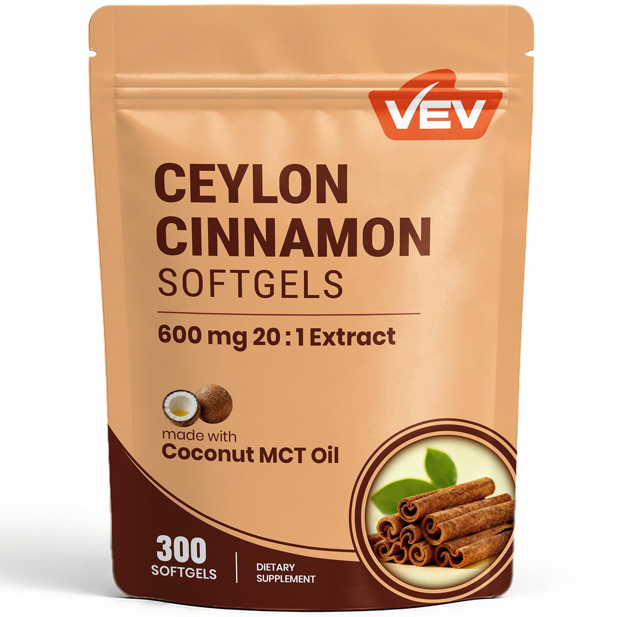VEV Ceylon cinnamon extract softgels