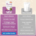 VEV collagen peptides for healthy hair