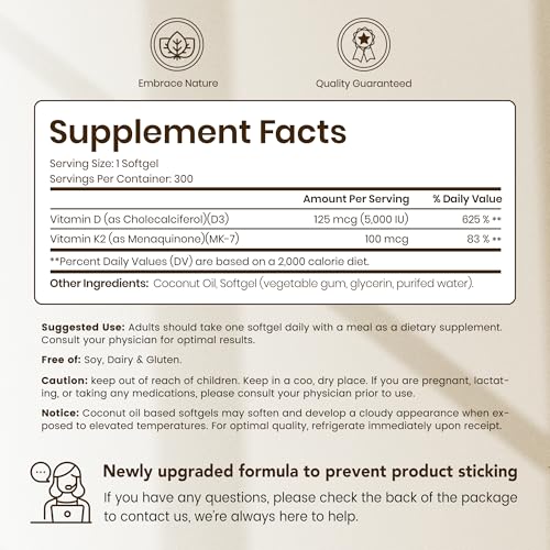 VEV Corefeel vitamin D3 5000 IU