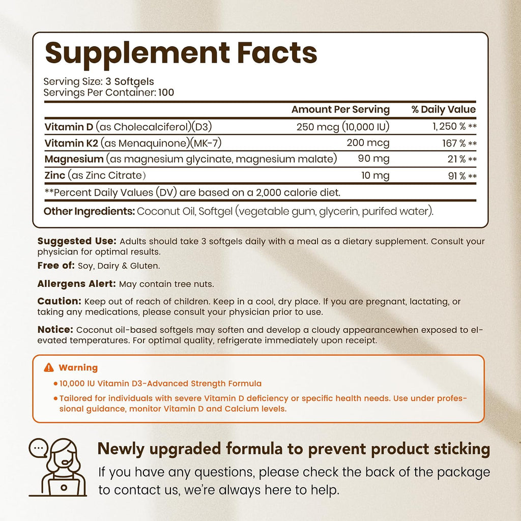 VEV Corefeel vitamin D3 K2 benefits