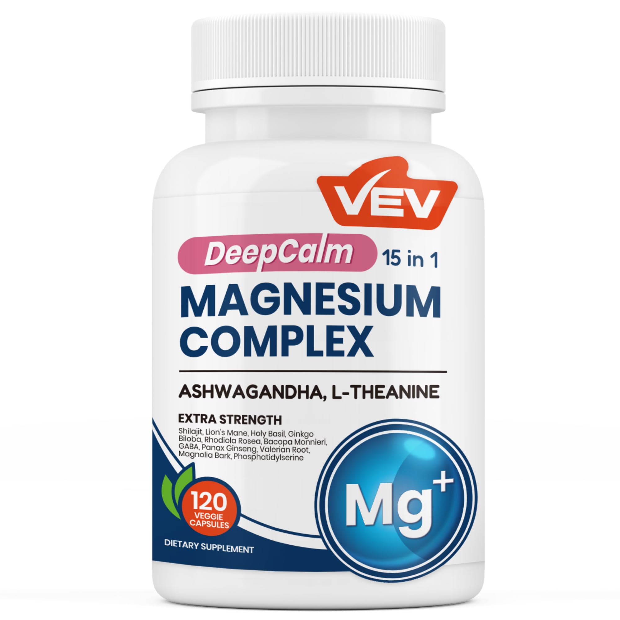 VEV DeepCalm magnesium capsules for sleep