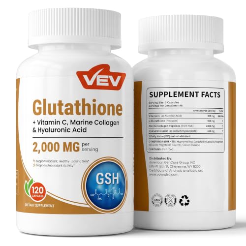 VEV Glutathione 600 mg capsules