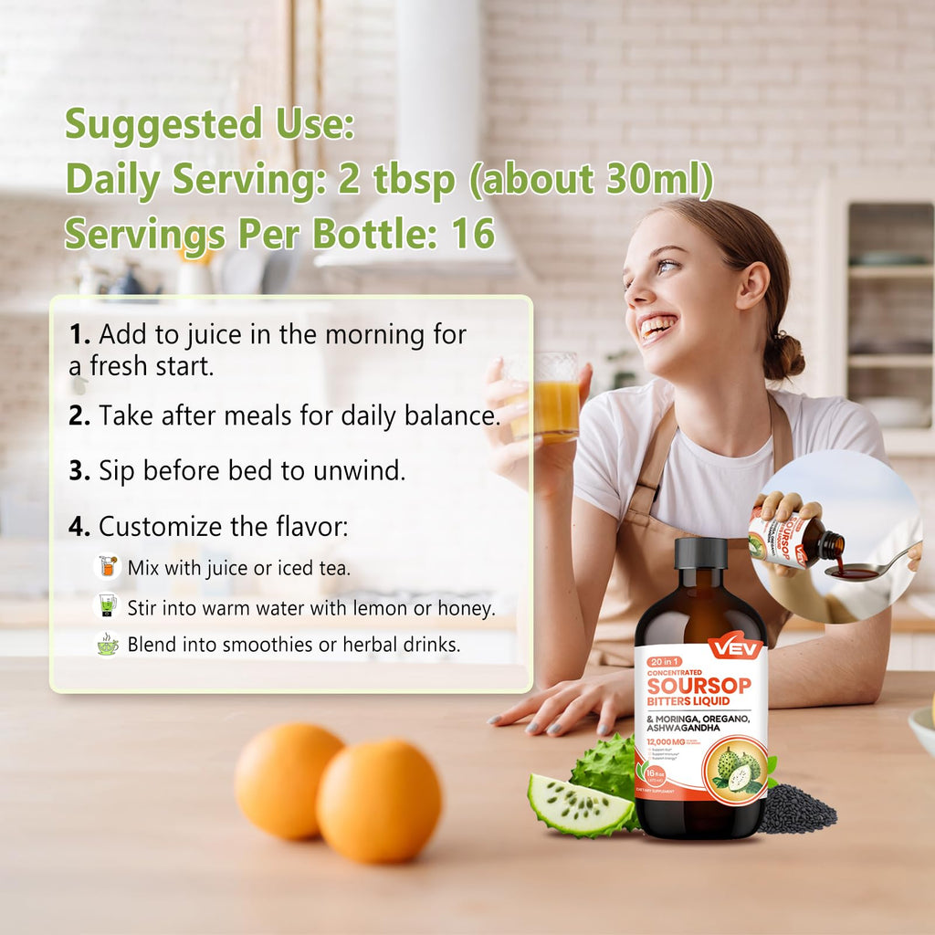 VEV Soursop Bitters immune support