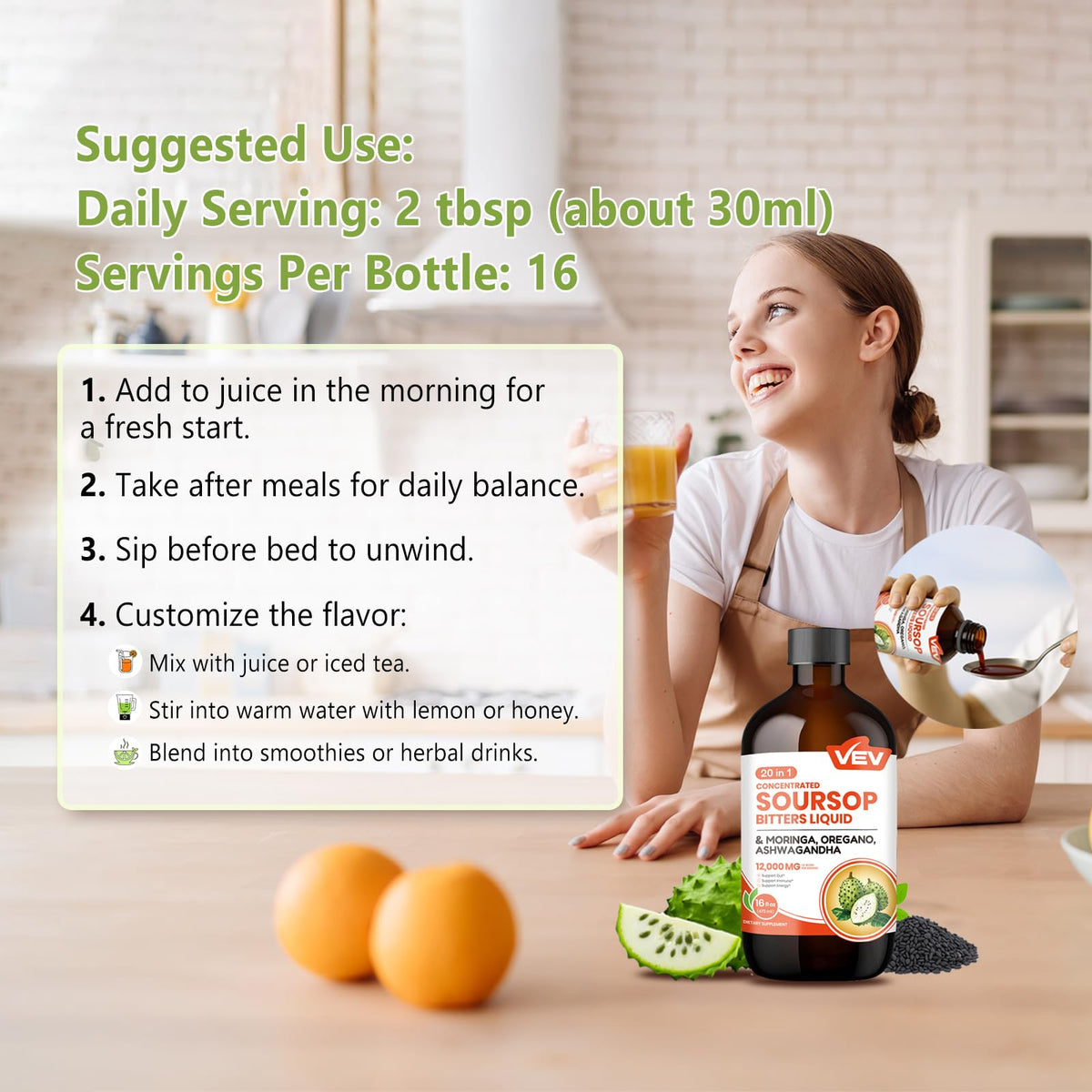 VEV Soursop Bitters immune support