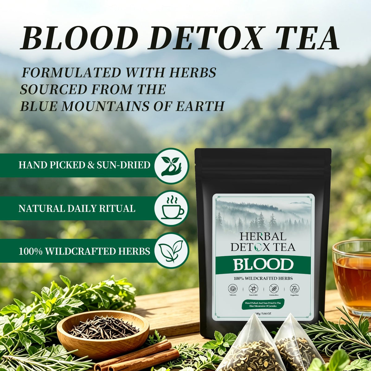 VEVI herbal tea for detoxification