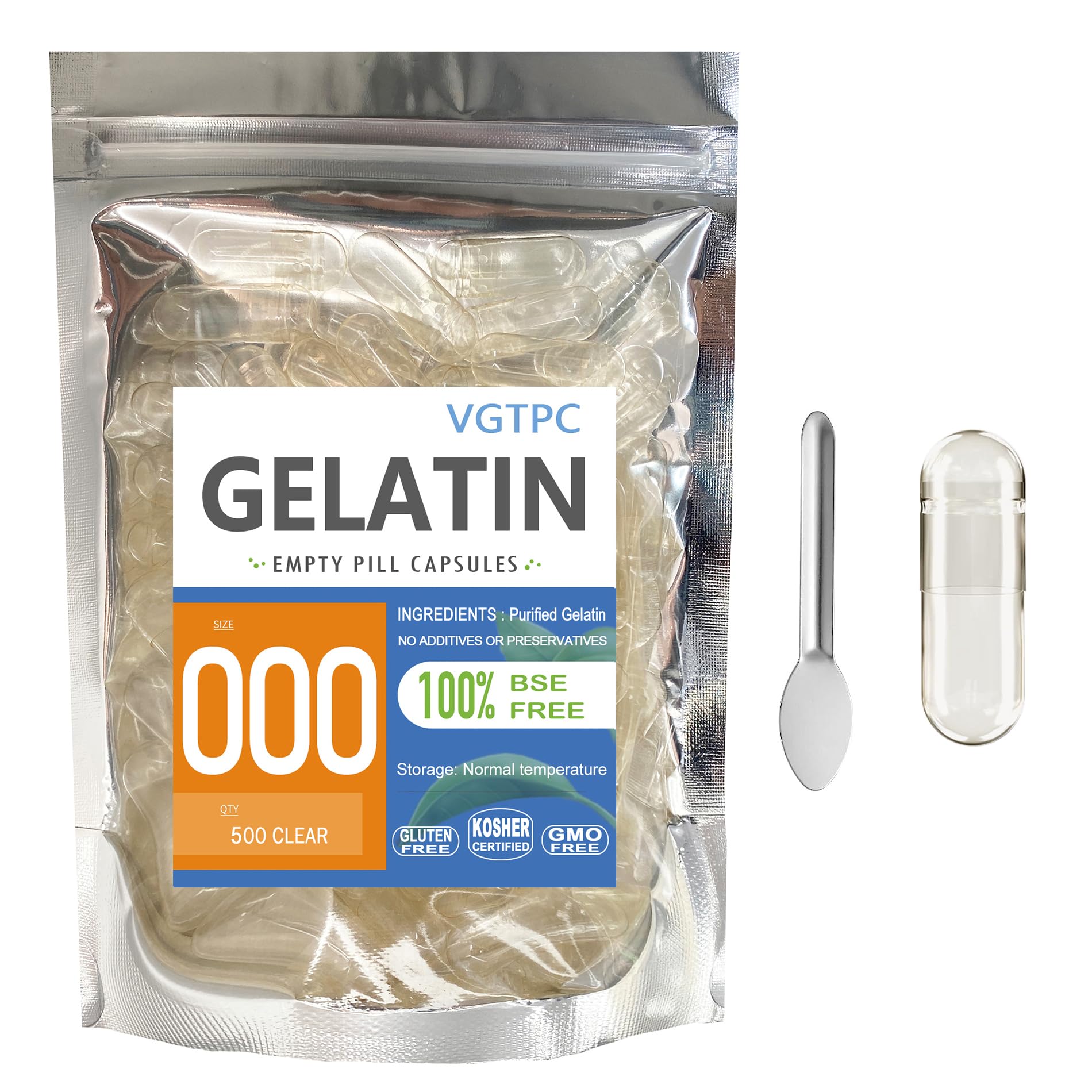 VGTPC Size 000 empty gel capsules