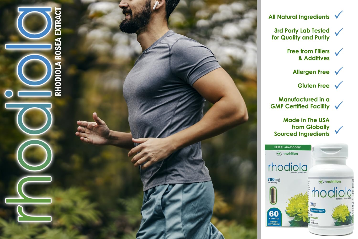 VH Nutrition rhodiola for mental clarity