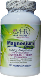 VHR Magnesium Citrate vegetarian capsules