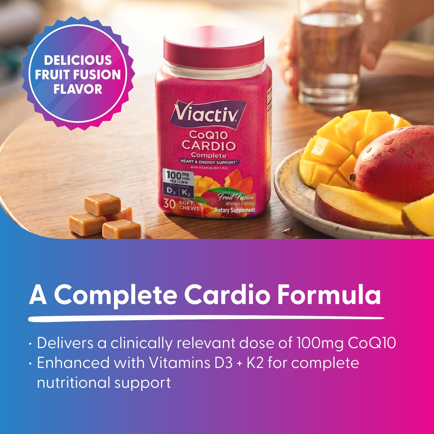 Viactiv CoQ10 chews support cardiovascular function