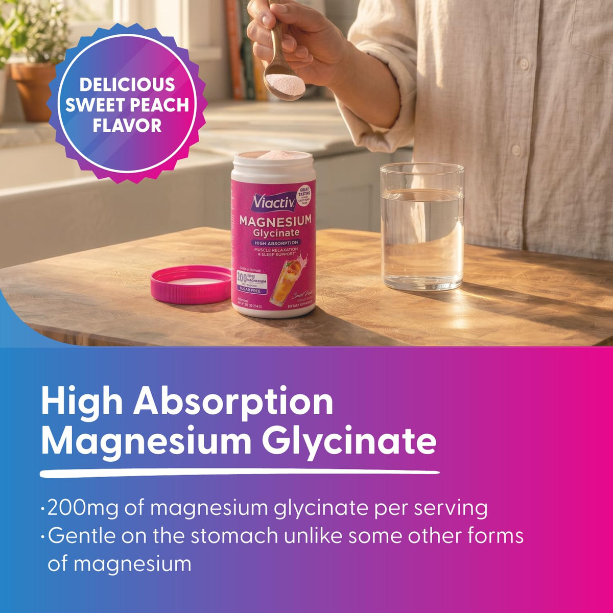 Viactiv magnesium powder for muscle support