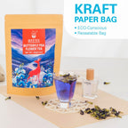 vibrant blue butterfly pea flower tea