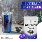 vibrant blue butterfly pea flower