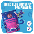 vibrant blue butterfly pea flowers