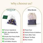 vibrant blue butterfly pea tea