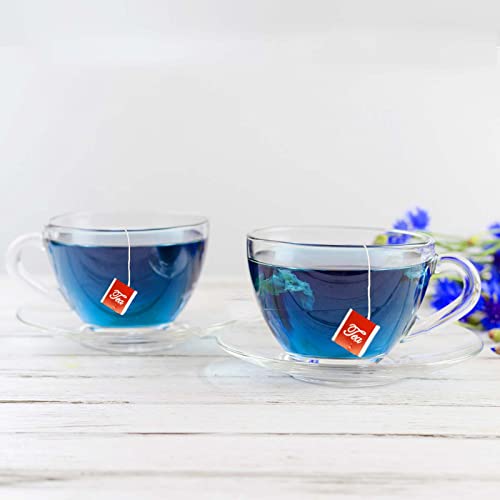 vibrant blue butterfly pea tea