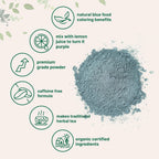 vibrant blue butterfly pea tea