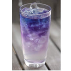 vibrant blue herbal detox tea