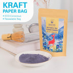 vibrant blue herbal infusion