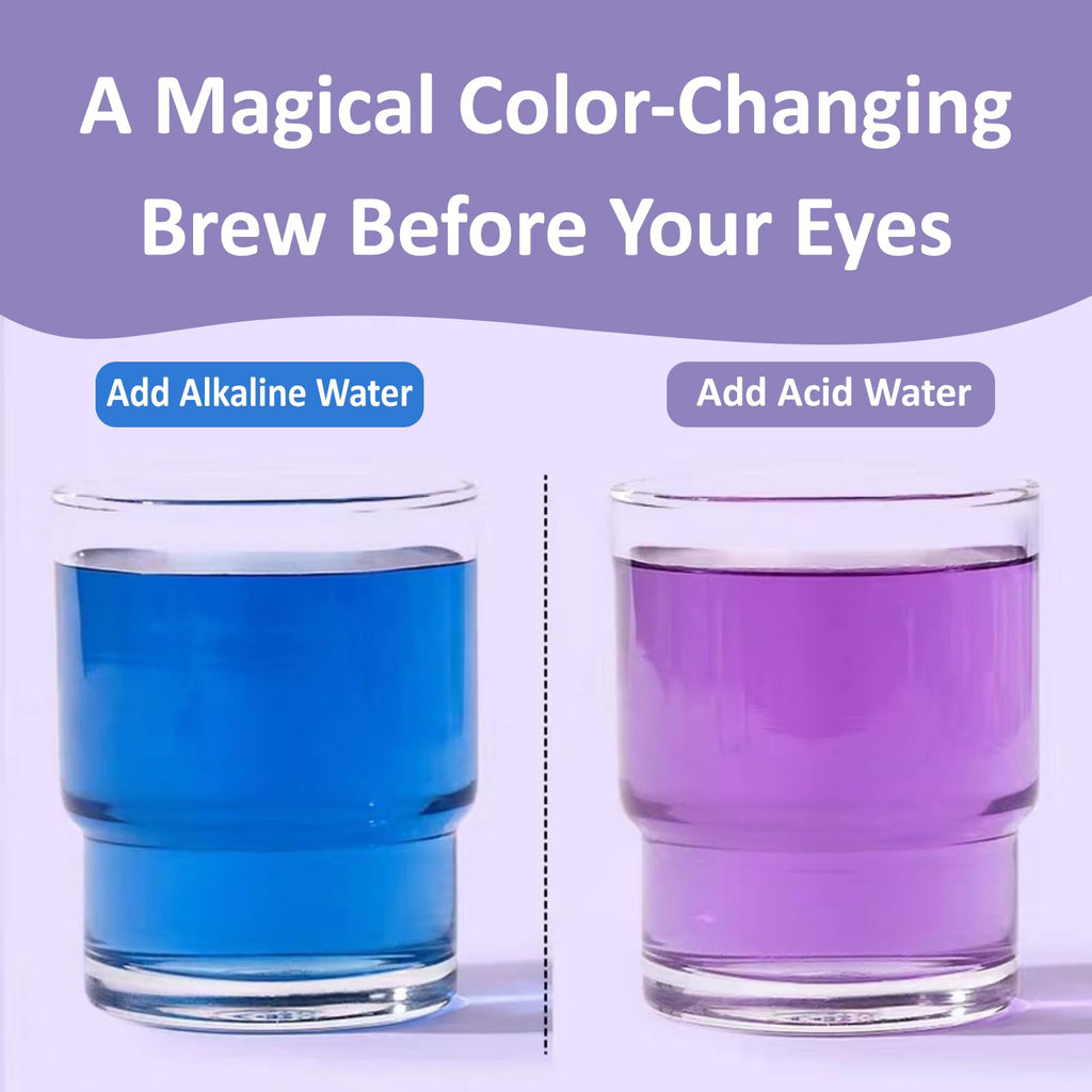vibrant blue herbal tea for wellness