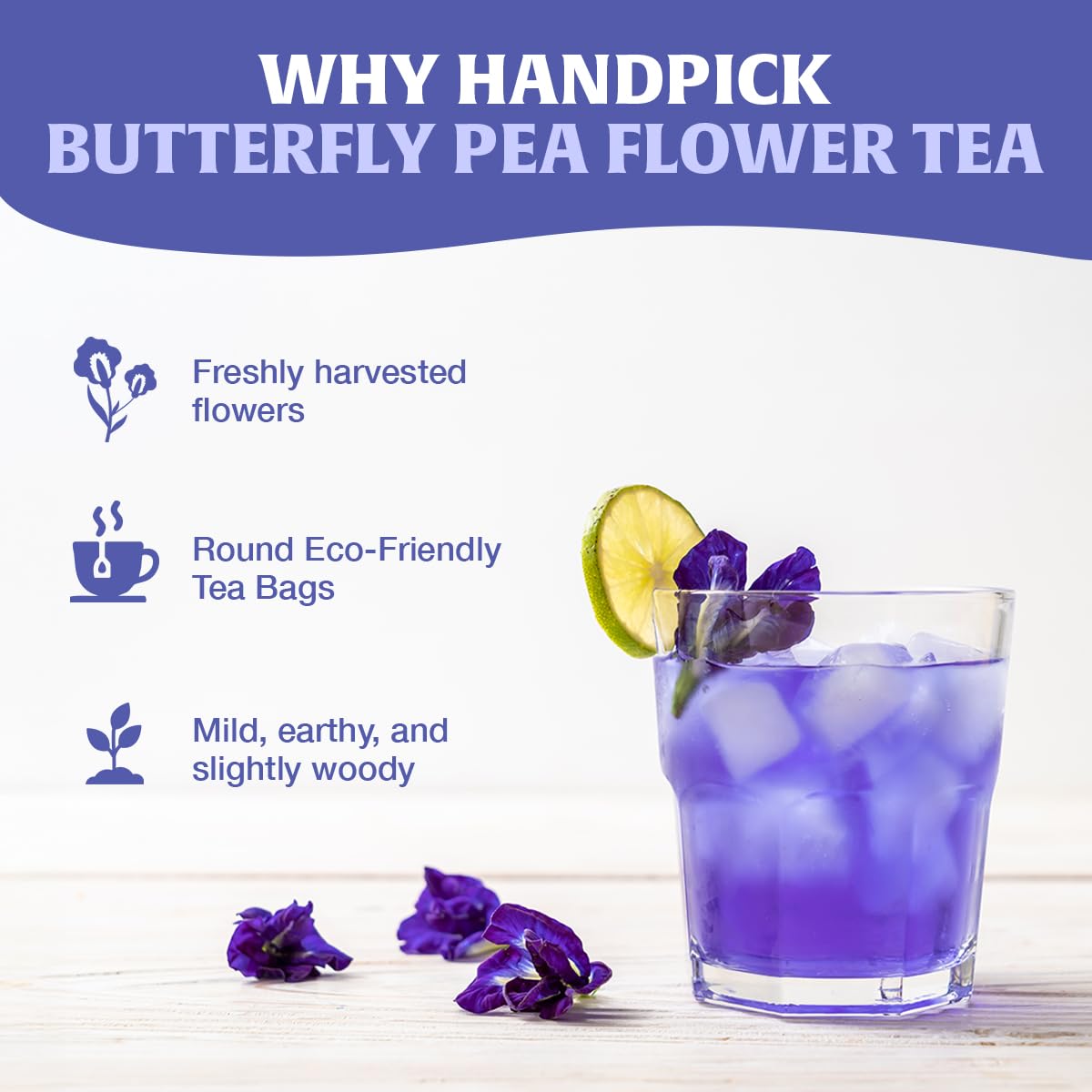 vibrant blue herbal tea infusion