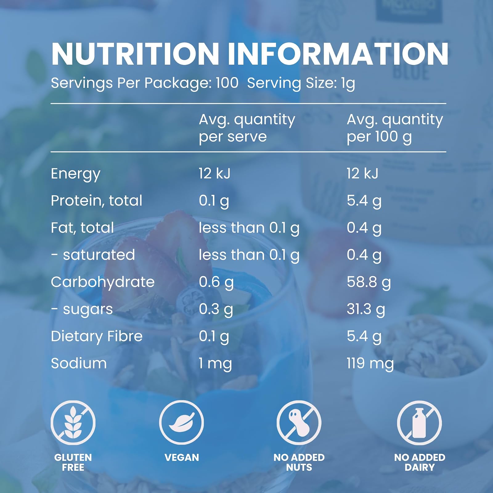 vibrant blue spirulina for wellness