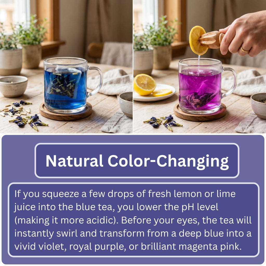 vibrant blue tea for special occasions