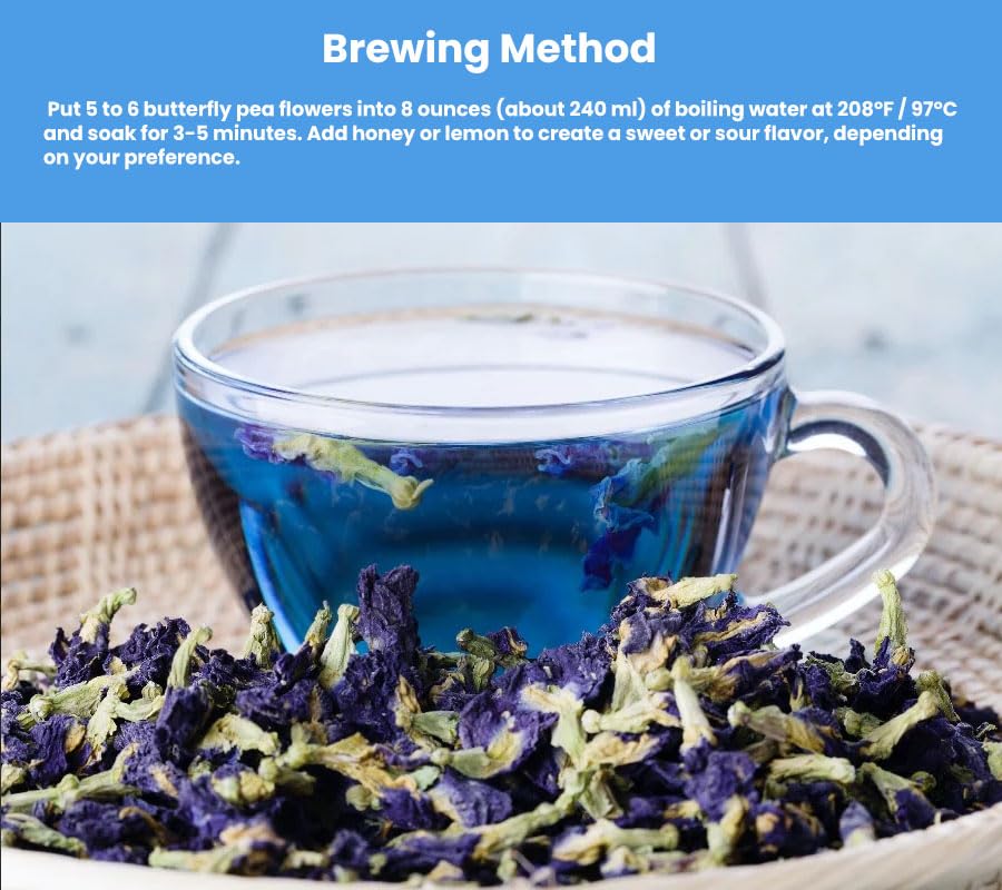 vibrant blue tea for unique drinks