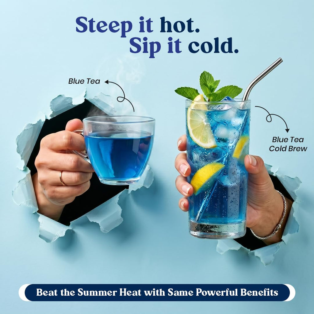 vibrant blue tea for wellness
