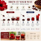 vibrant dried hibiscus petals