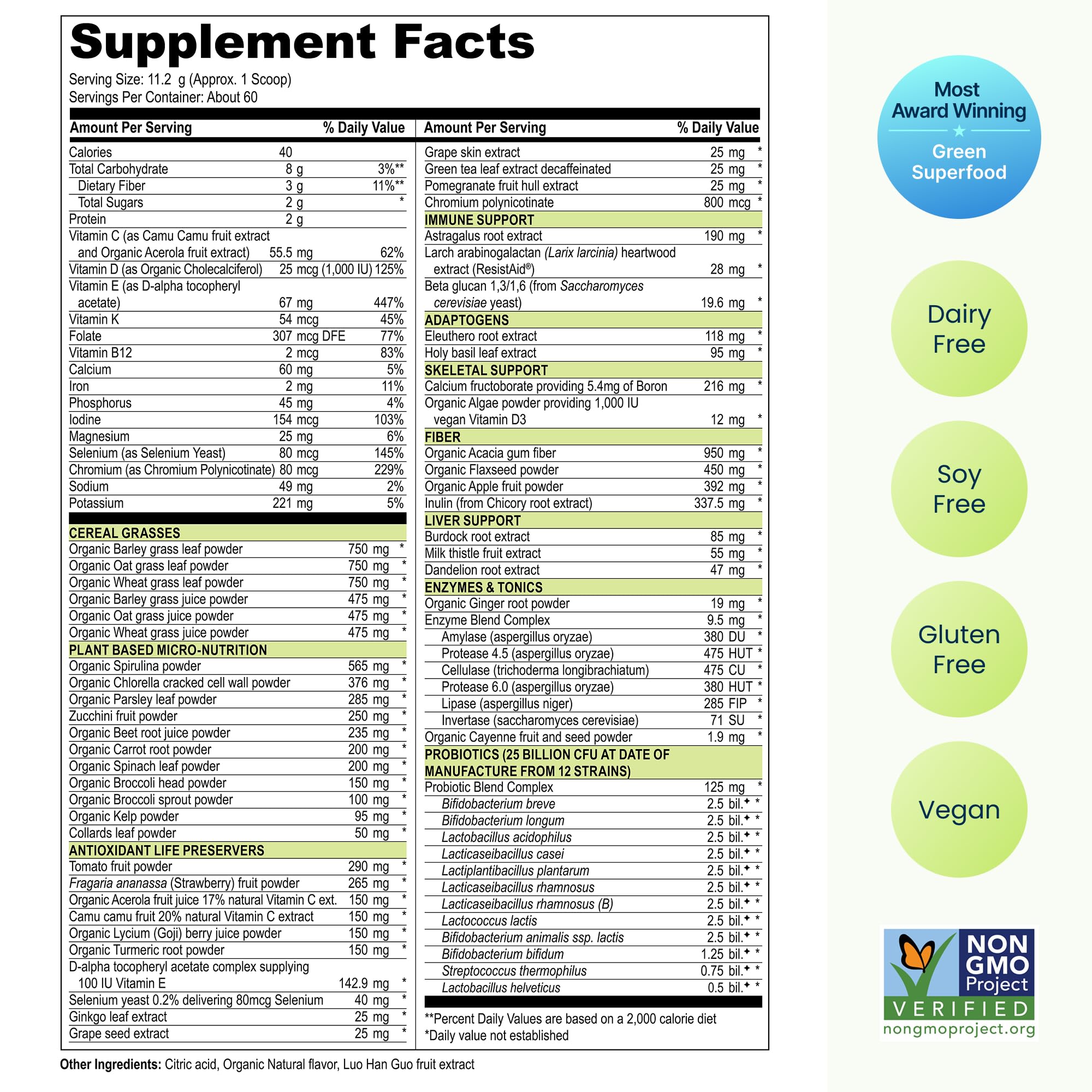 Vibrant Health vegan health supplement